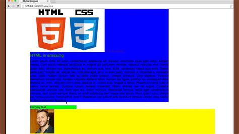 Building A Simple Layout In HTML