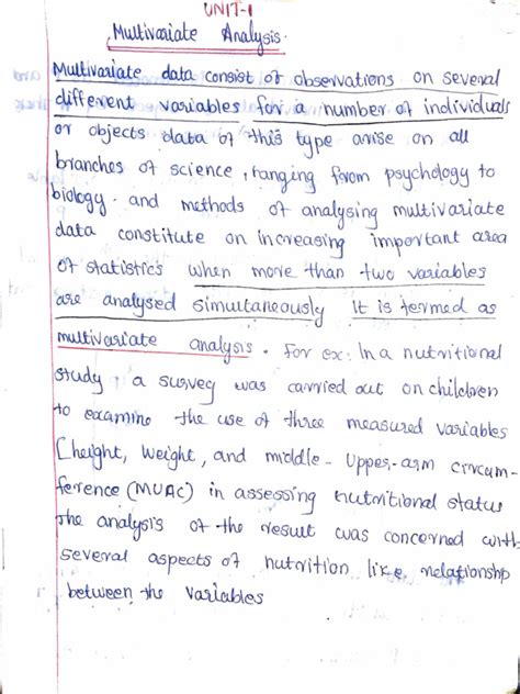 Multivariate Analysis Pdf