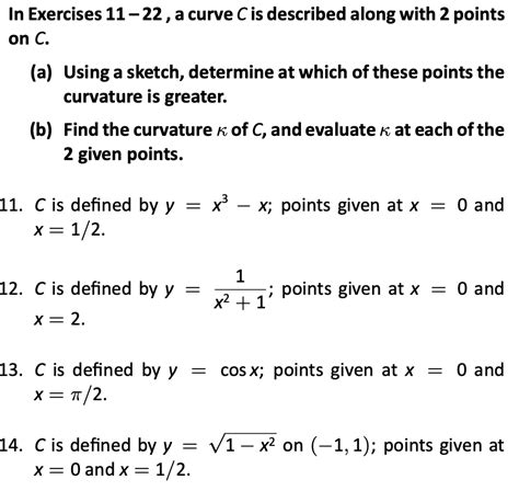 Solved In Exercises A Curve C Is Described Along Chegg
