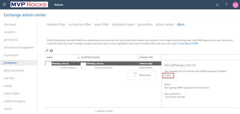 Configure DKIM Exchange Online Aerrow