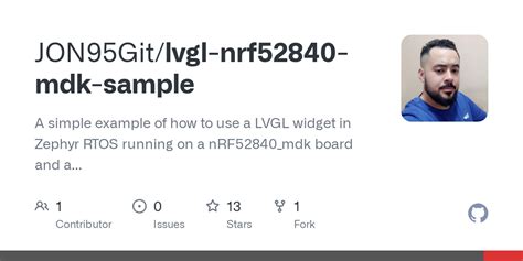 Github Jon Git Lvgl Nrf Mdk Sample A Simple Example Of How To Use A Lvgl Widget In