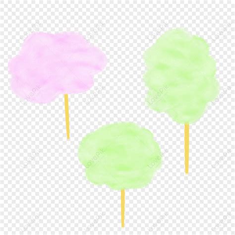 다채로운 솜사탕 일러스트 사진음식디저트색깔 Png 일러스트 무료 다운로드 Lovepik