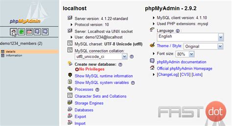 Databases In Phpmyadmin