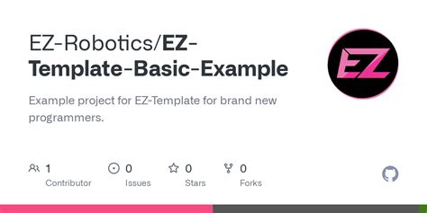 Github Ez Roboticsez Template Basic Example Example Project For Ez Template For Brand New