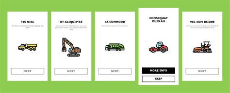 건설 자동차 차량 트랙터 온보딩 아이콘 세트 벡터 0명에 대한 스톡 벡터 아트 및 기타 이미지 0명 공장 산업 건물 귀여운 Istock