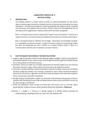 LAB EXERCISE6 SKELETAL SYSTEM Pdf LABORATORY EXERCISE NO 6 SKELETAL SYSTEM I INTRODUCTION