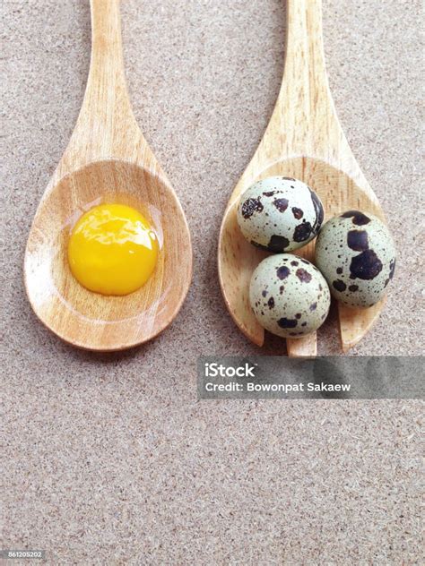 나무 포크와 계란 노 른 자 합판 배경에 나무 숟가락에에 메 추 라 기 달걀 농장에 대한 스톡 사진 및 기타 이미지 농장