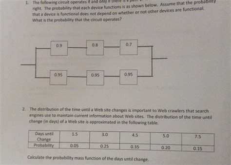 solved 1 the following circuit operates if and only if