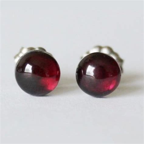 Garnet Earrings Etsy