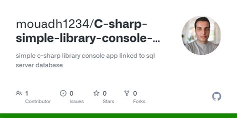 GitHub Mouadh1234 C Sharp Simple Library Console App Simple C Sharp