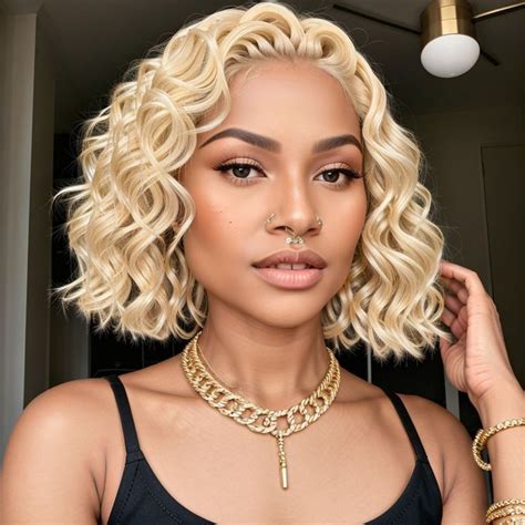 613 Blonde Lace Front Bob Wigs Short Wavy Human Hair Wigs In 2024 Wig Hairstyles Long Hair