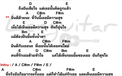 คอร์ดเพลง ยินดีด้วยนะ Archives เล่นกีต้าร์