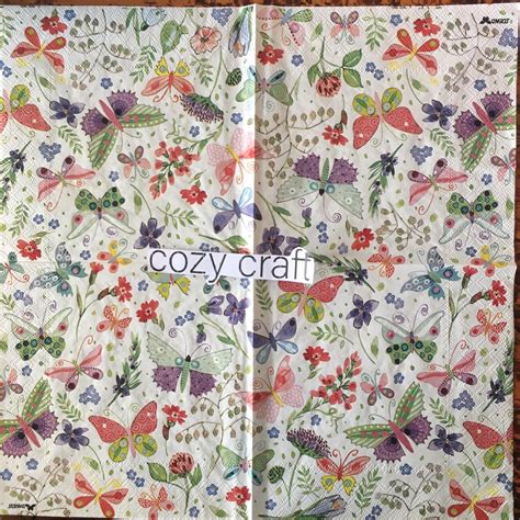 ตัวอย่างลายกระดาษแนปกิ้น Cozy Craft โคซี่คราฟท์