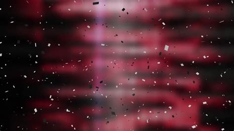 Animation Of Falling Confetti Over Red Background Premium Stock Video Footage