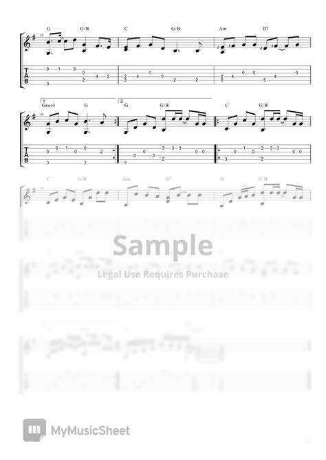 완전하신 나의 주 예배합니다 楽譜