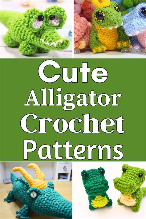 5 Colorful Unique Crochet Alligator Amigurumi Patterns Yours Patterns