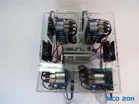 Pico 20 Raspberry Pi Cluster Pi4 4gb Picocluster Desktop Datacenter