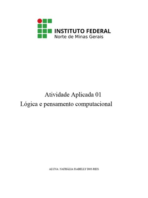 Atividade Aplicada 01 Pdf Algoritmos Carro
