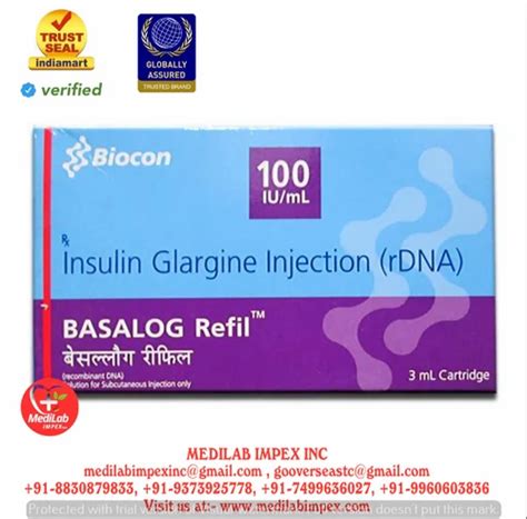 Basalog Injection 100 At Rs 250 Piece Diabetes Insulin Syringe In Nagpur Id 2851946062297