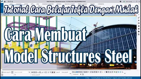 part 10 pemodelan object tutorial tekla structures youtube