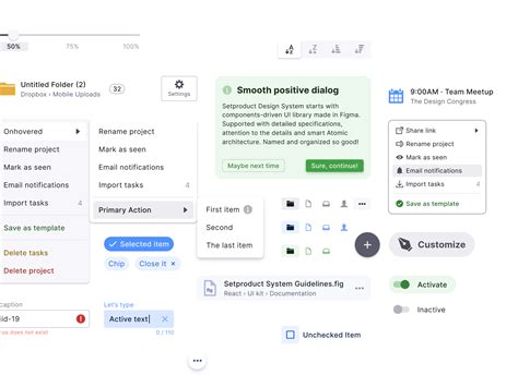 callout ui design figma react ui kit by roman kamushken for