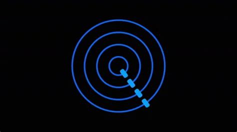 Loading Screen Circular Blue On Black B Stock Video Pond5