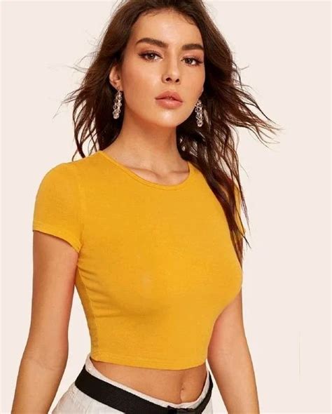 Womens Solid Cotton Top 7 L At Rs 372piece Women Cotton Tops Id