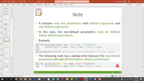 Cpit110 Chapter 6 83 6 10 Default Arguments Youtube