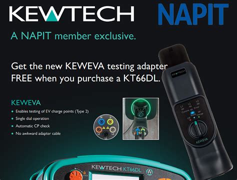 Kewtech Kt66dl With Free Keweva Testing Adapter