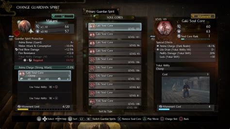 Nioh 2 Guide To Guardian Spirits And Soul Cores Fextralife