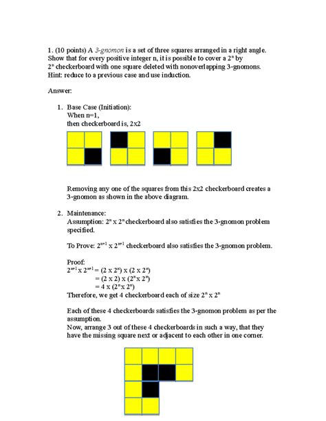 Algorithms Assignment Asymptotic Value And Akra Bazzi Theorem 10 Points A 3 Gnomon Is A