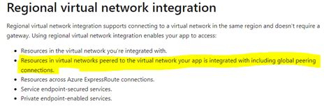 Azure App Service With Vnet Integration Microsoft Qanda
