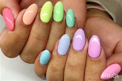 مدل ناخن رنگین کمان