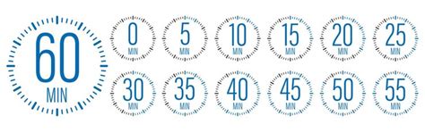 Premium Vector Timer And Stopwatch Icon Set Countdown Timer With Different Time Kitchen