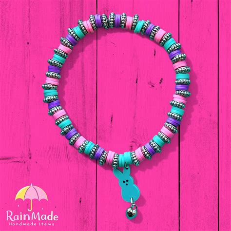 Easter Peeps Bracelet Custom Size Bracelet Easter Jewelry Spring Accessories Etsy