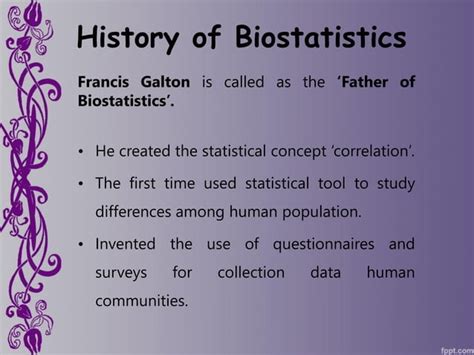 Biostatics Introduction History And Application Pdf Science