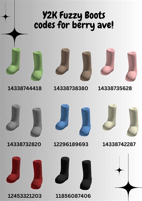 ︎《boots Codes For Berry Avenue》 ︎ Fuzzy Boots Boots Code Coding