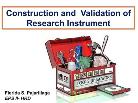 Research Instrument For Quantitative Research Pptx