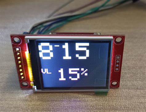 Tft экран St7735 Sd карта Wemos нормальные шрифты настройки