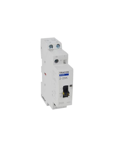 Modular Contactor 2 Poles 230v With Manual Control Shk2 25 Adajusa Price