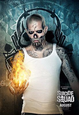 Suicide Squad Movie Poster Jay Hernandez Diablo 11 X 17 Ebay
