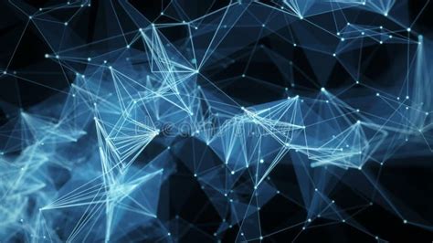 Abstract Motion Background Digital Plexus Polygon Data Networks Stock