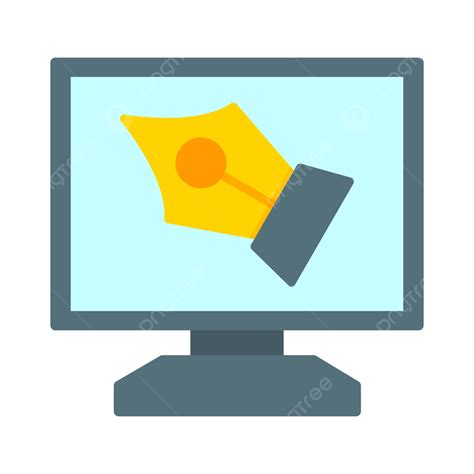 모니터 평면 아이콘 벡터 컴퓨터 데스크탑 표시하다 Png 일러스트 및 벡터 에 대한 무료 다운로드 Pngtree