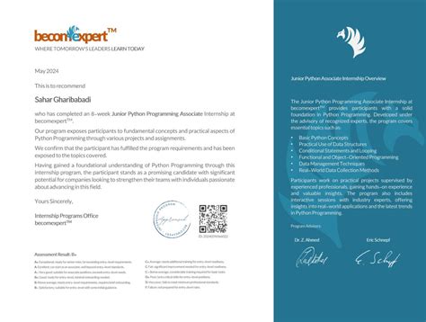 Sahar Gharib On Linkedin Python Programming Internship Learning