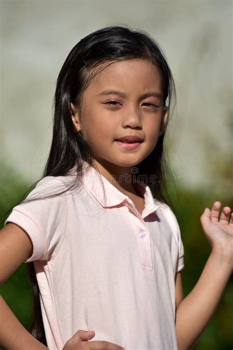 Posing Petite Asian Person Stock Image Image Of Asian 133658951