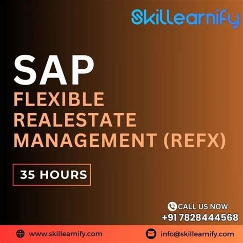 Beginner SAP FLEXIBLE REALESTATE MANAGEMENT RE FX Online Training At 27000 Month In Bhopal