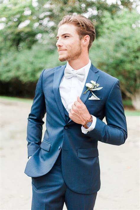 Terno Azul Como Apostar Na Cor Para O Grande Dia Blue Suit Wedding Groom Blue Suit Groom Suit