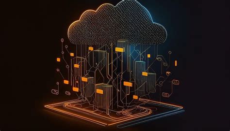 Premium AI Image Cloud Compution On Data Server Cloud Technology