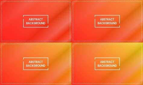 Premium Vector Set Of Orange Yellow And Red Gradient Background With Diagonal Shining And
