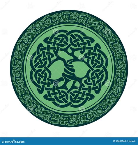 Celtic Tree Of Life Stock Vector Illustration Of Weaving 63606969